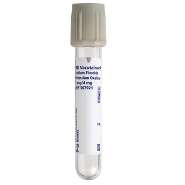 2mL Blood Collection Vacutainer Gray Tubes - American Screening Corp